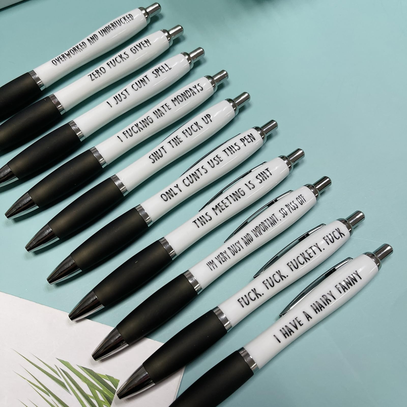 Zebra Pens Rude Pens For Adults | Funny Boss Gifts Leaving Presents For ...