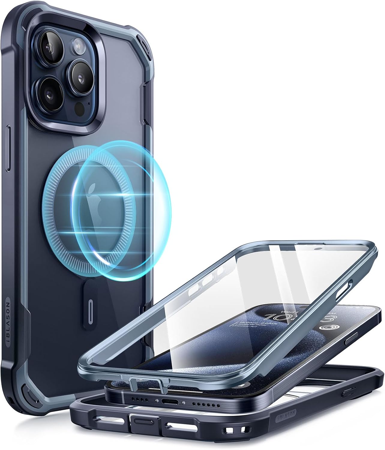 Amazon.com: i-Blason for iPhone 15 Pro Case, [Compatible with MagSafe ...