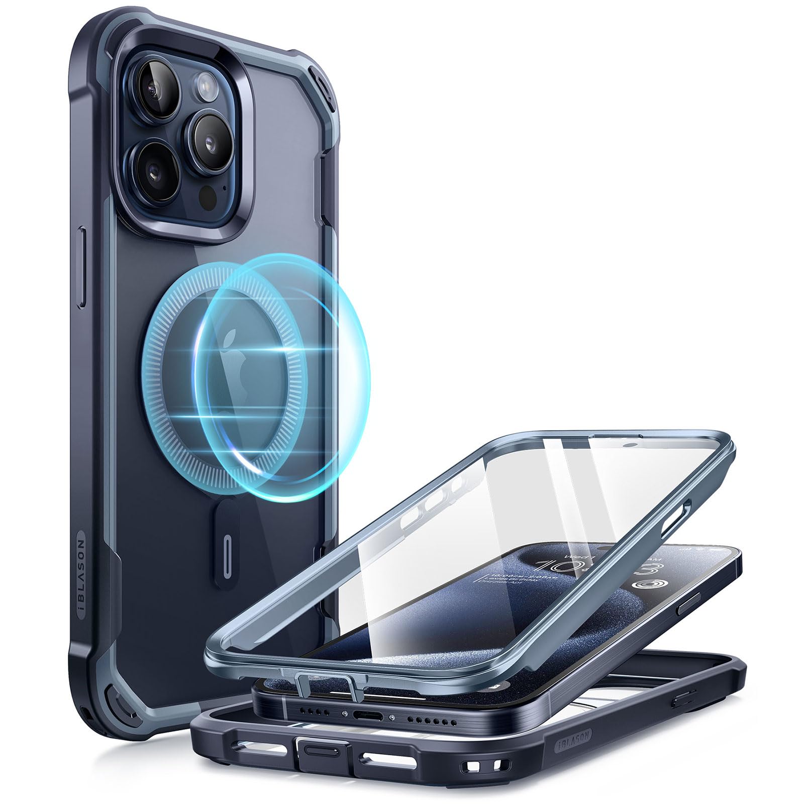 Amazon.com: i-Blason for iPhone 15 Pro Case, [Compatible with MagSafe ...