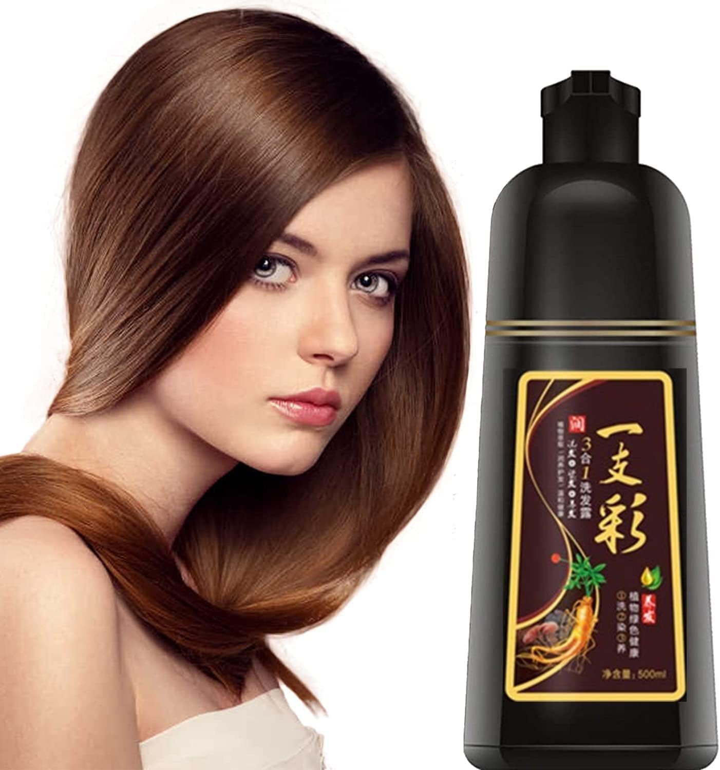 Amazon.com : Instant Silver Gray Hair Color Shampoo,Hair Dye Shampoo 3 ...