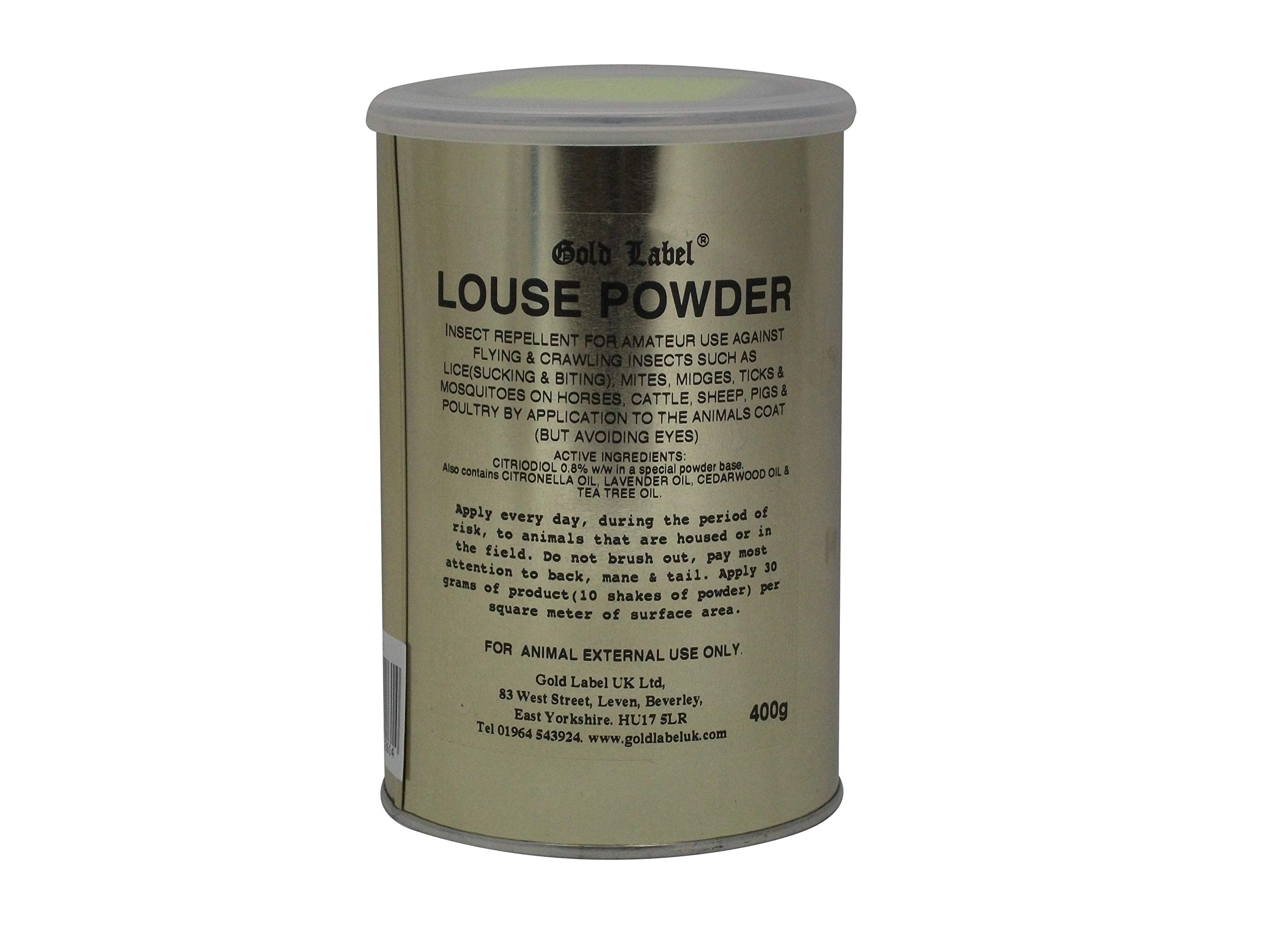Gold Label Unisex's Louse Powder, Clear, 400 g : Amazon.co.uk: Pet Supplies