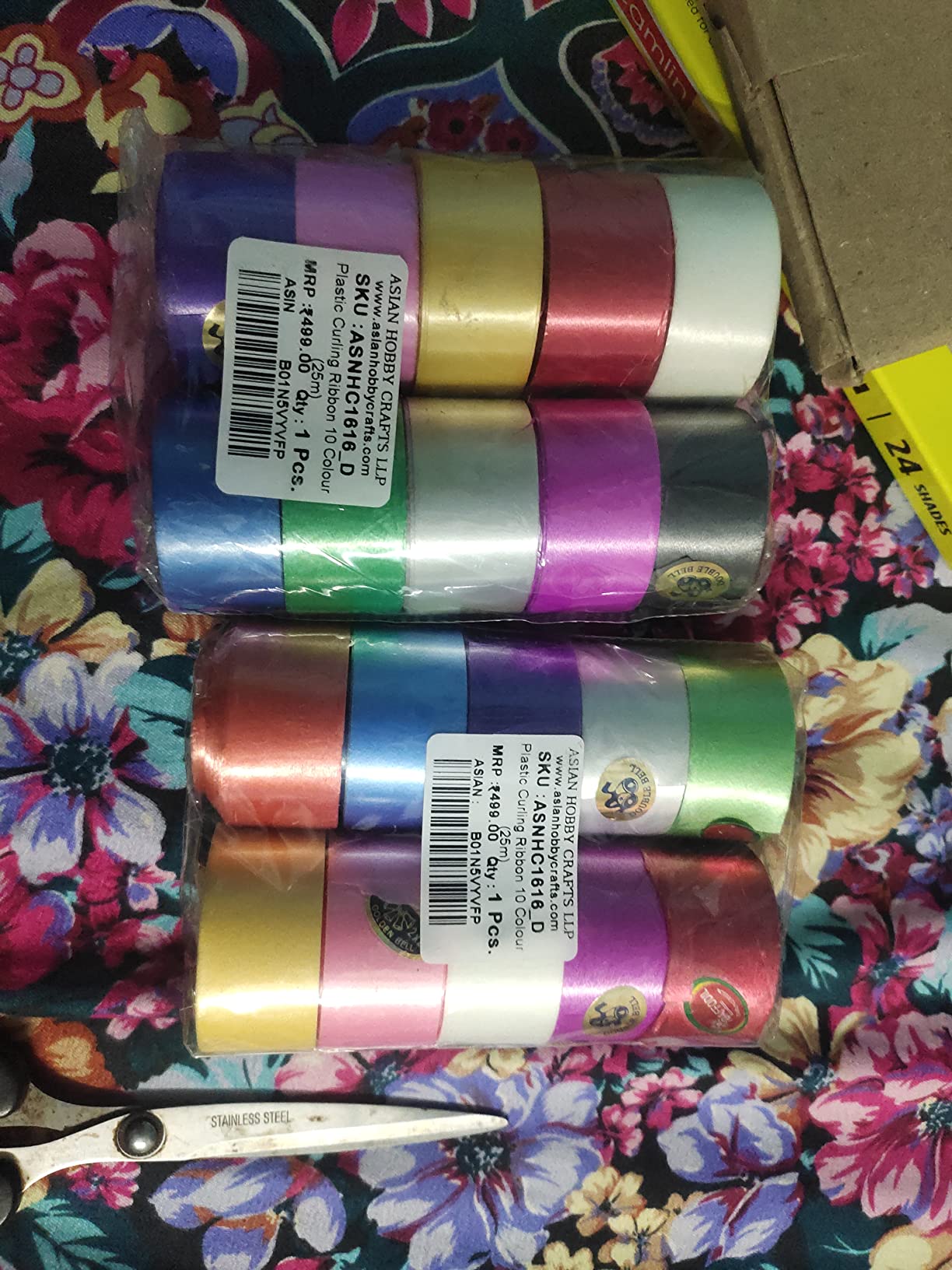 Asian Hobby Crafts Plastic Curling Ribbon 1 Inch Width, 10 Meter ...