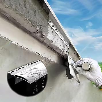 Amazon.com: Aluminum Eave Drip Molding Strip Exterior Eave Drip Line ...