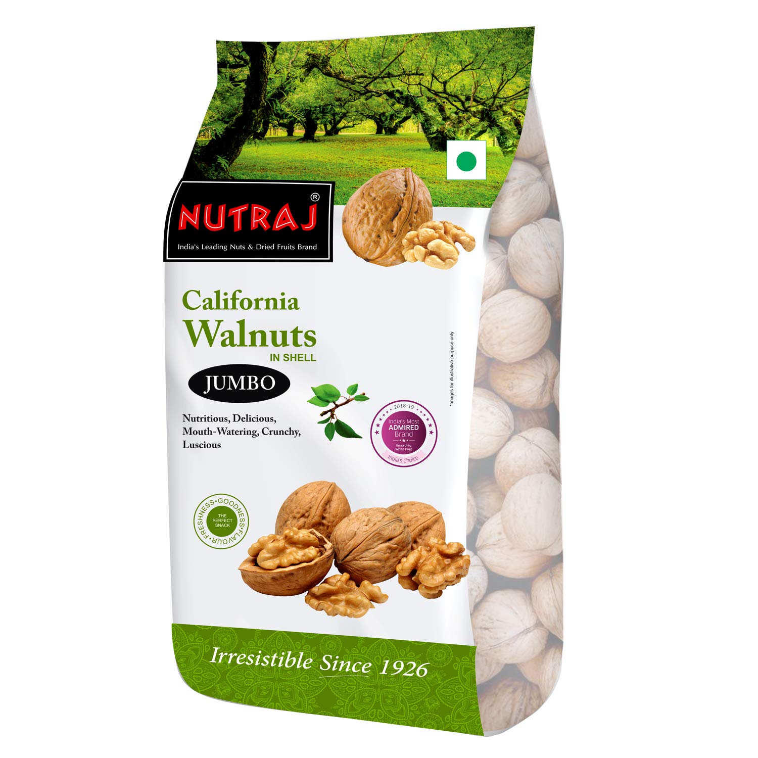 Nutraj 100% Pure Premium Raw California Inshell Walnuts 1 Kg Pack ...
