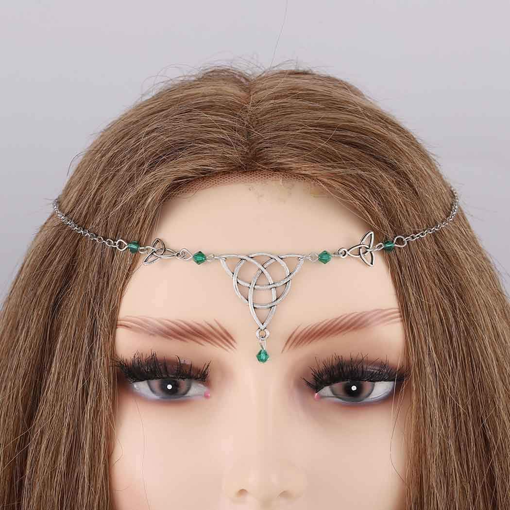 Amazon.com: SHAMZBEST Bomine Boho Head Chain Crystal Hair Chain ...