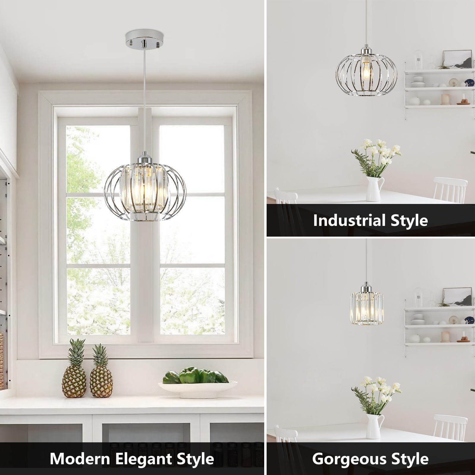 Modern Chrome Light Fixtures Hallway Light Acrylic Modern LED Ceiling