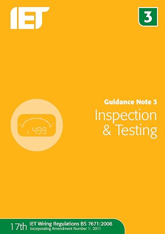 Guidance Note 3: Inspection & Testing: Amazon.co.uk: Iet, The ...