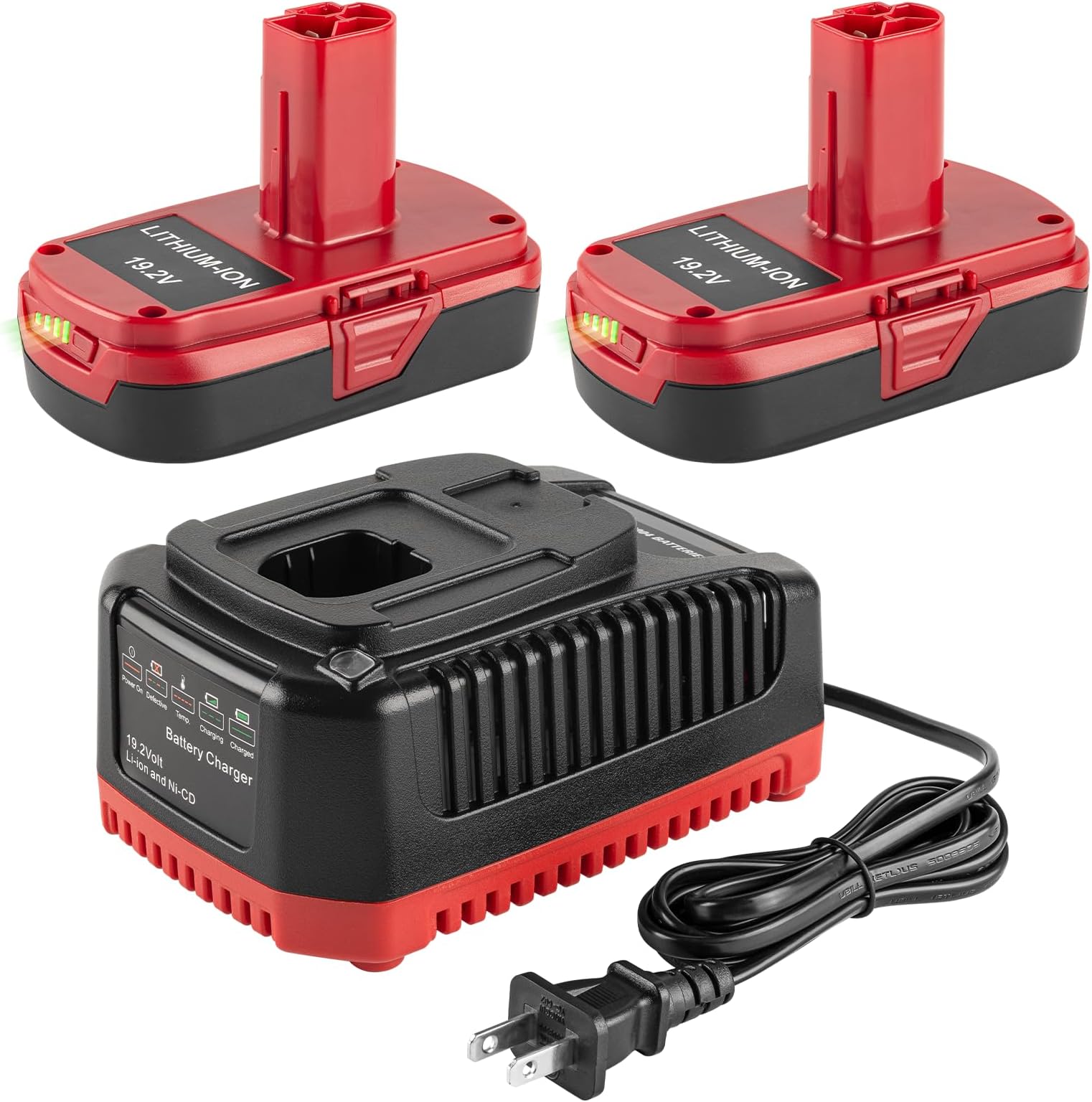 Amazon.com: 2Pack 19.2V 4.0Ah Replacement Battery and Charger Kit for ...