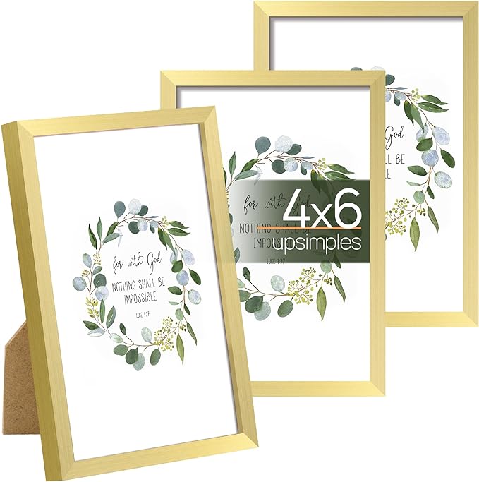 Amazon.com - upsimples 4x6 Picture Frame Set of 3, Made of High ...