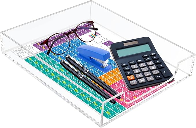 Amazon.com: Tasybox Acrylic Letter Paper Organizer, Clear Desk ...