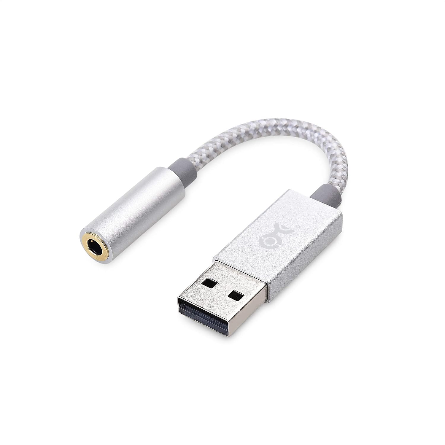 Cable Matters Braided USB to 3.5mm Audio Adapter (USB Audio Adapter ...