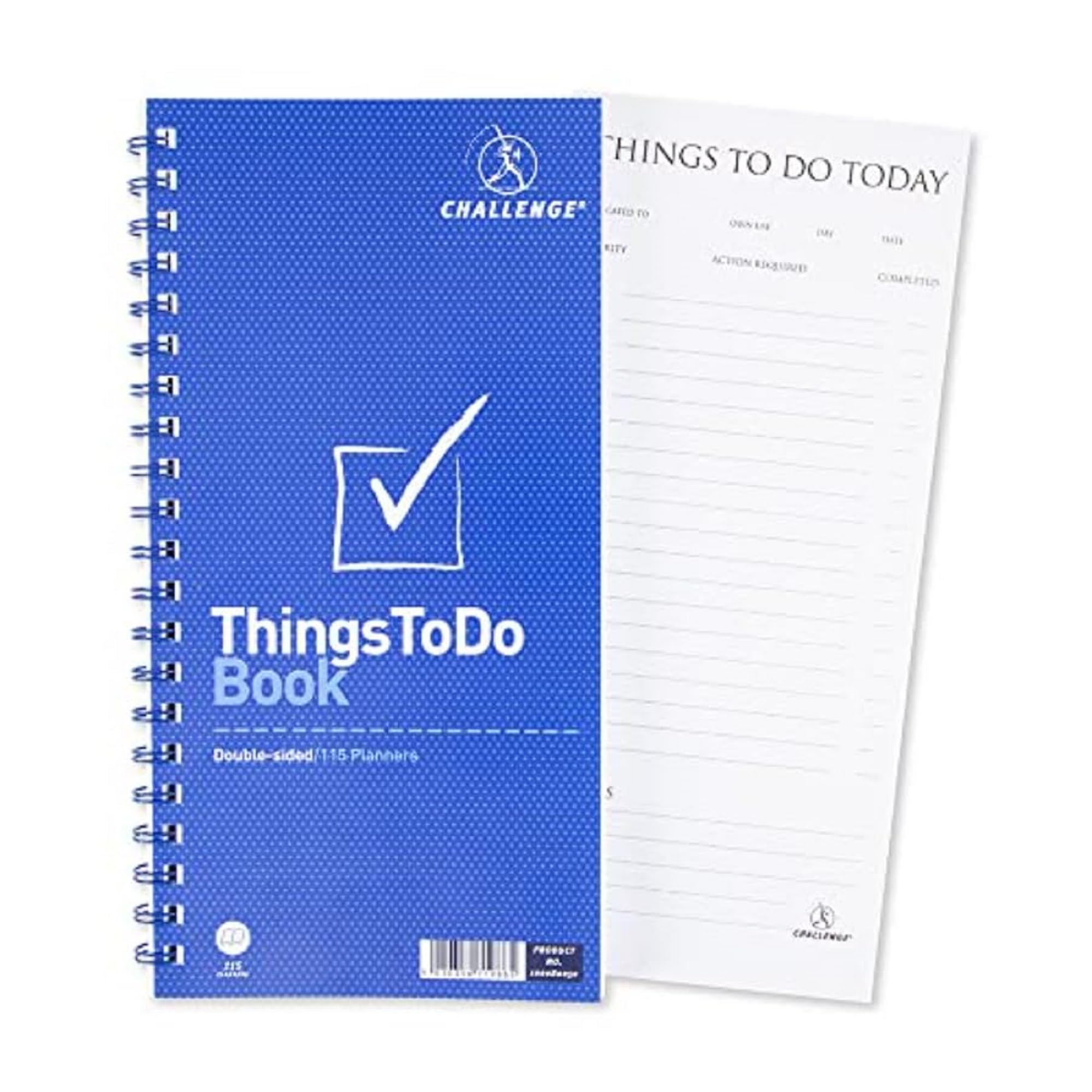 Challenge 280 x 152 mm Planning Book Things to do Wirebound Perforated ...