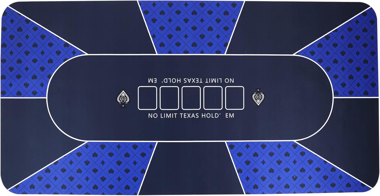 Amazon.com: REDCAMP 70 x 35 Inch Poker Mat, Portable Poker Table Top ...
