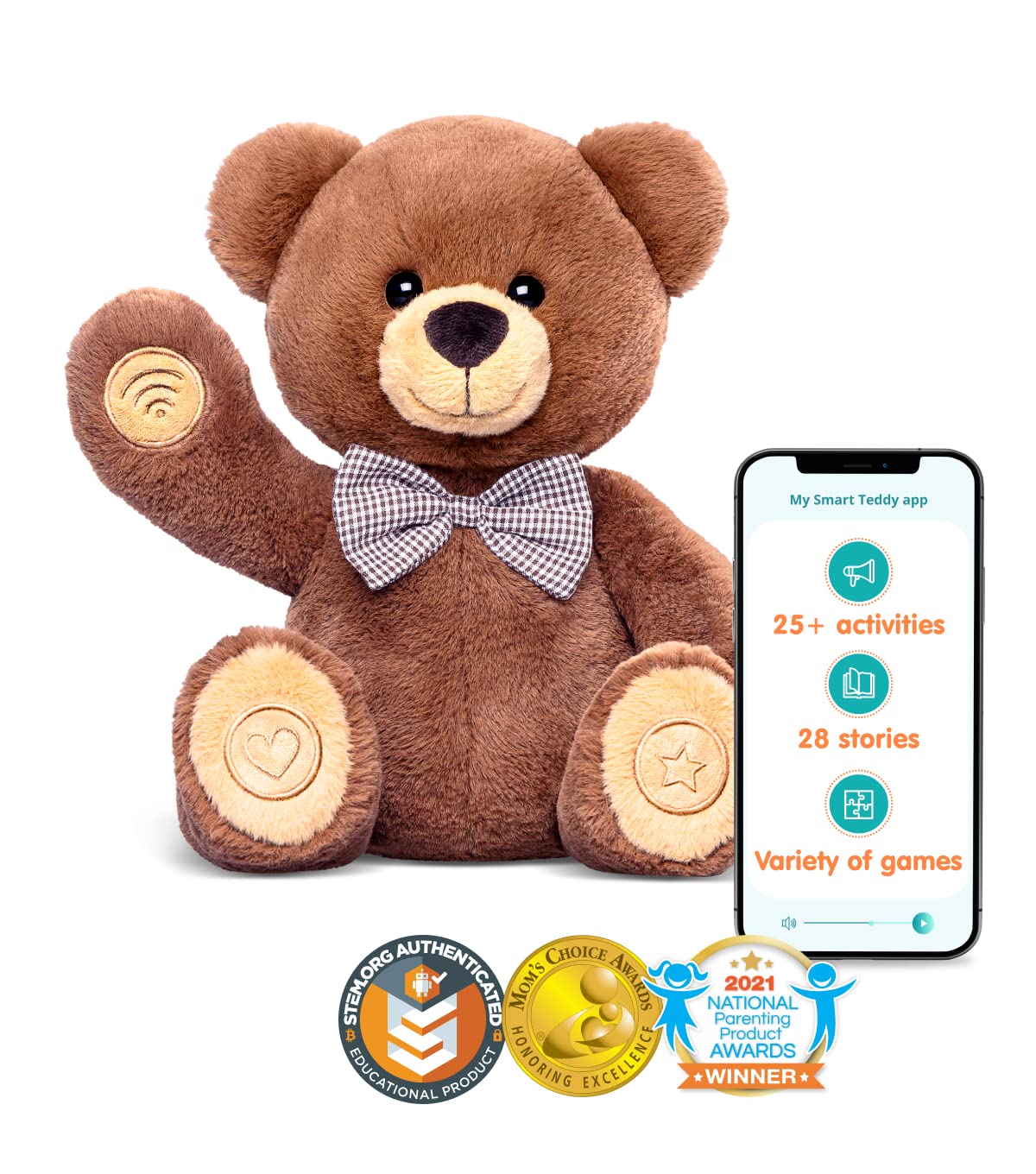 Buy Smart Teddy Bear, Learning & Education Toy, Interactive Talking ...