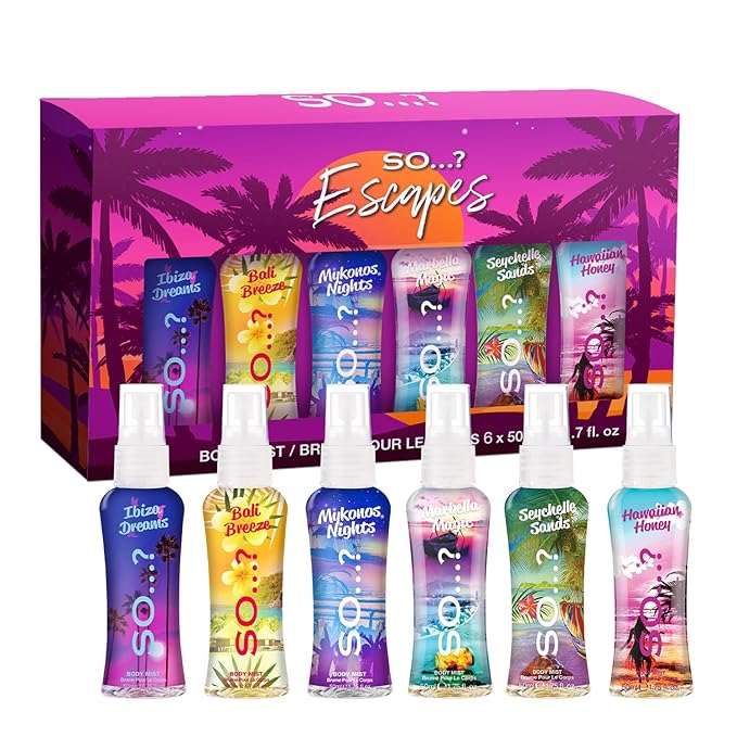 Amazon.com : So...? Escapes Body Mist Set - Perfumes for Women ...