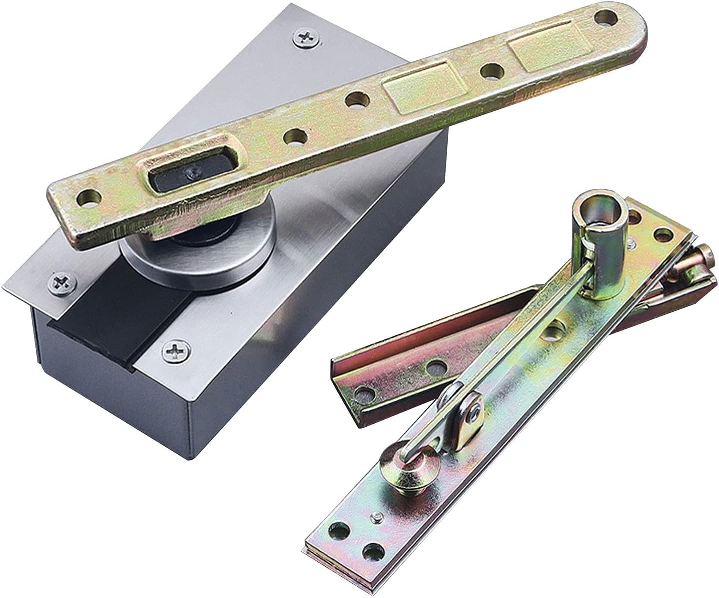 Ronsss 1 Piece Pivot Hinge Rotating Hinge, 360 Degree Stainless Steel ...