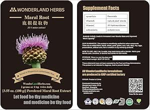 Amazon.com: WonderLand Herbs Rhaponticum, Maral Root Extract Powder 3. ...