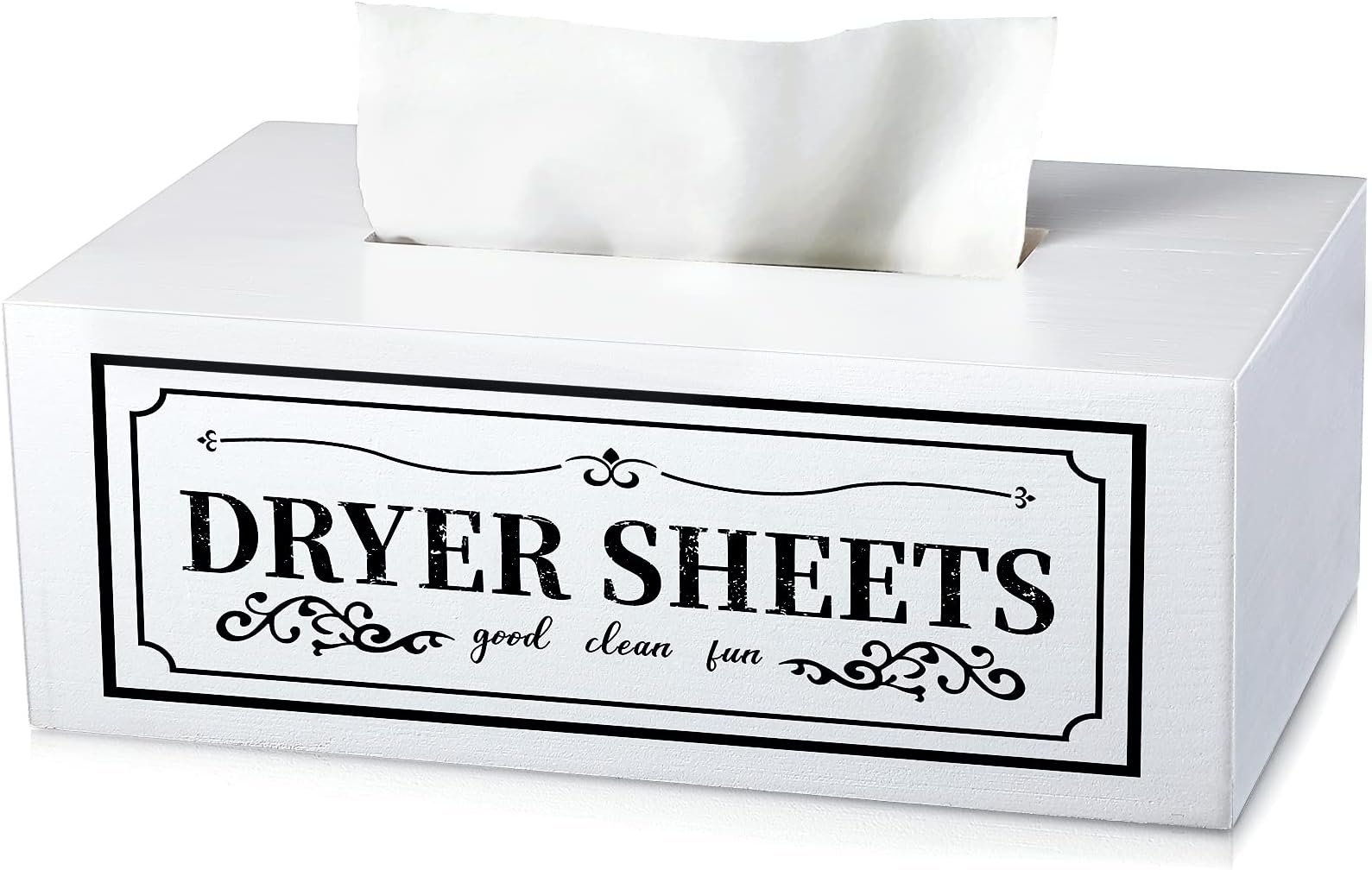 Amazon.com: Farmhouse Dryer Sheet Dispenser/Holder Box with hinged Lid ...