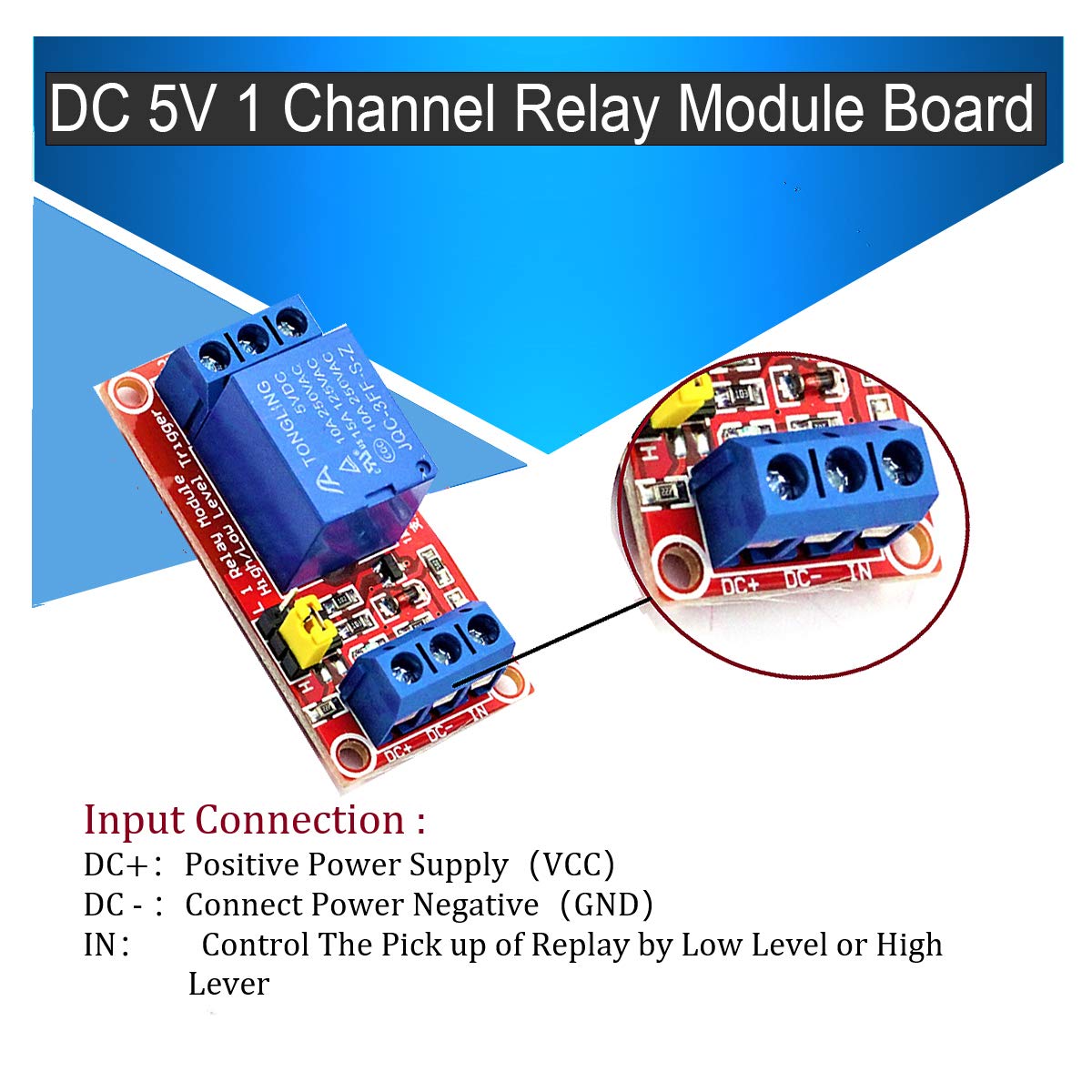 Snapklik.com : DaFuRui 5v Relay Module8Pack 1 Channel Relay Module 5v ...