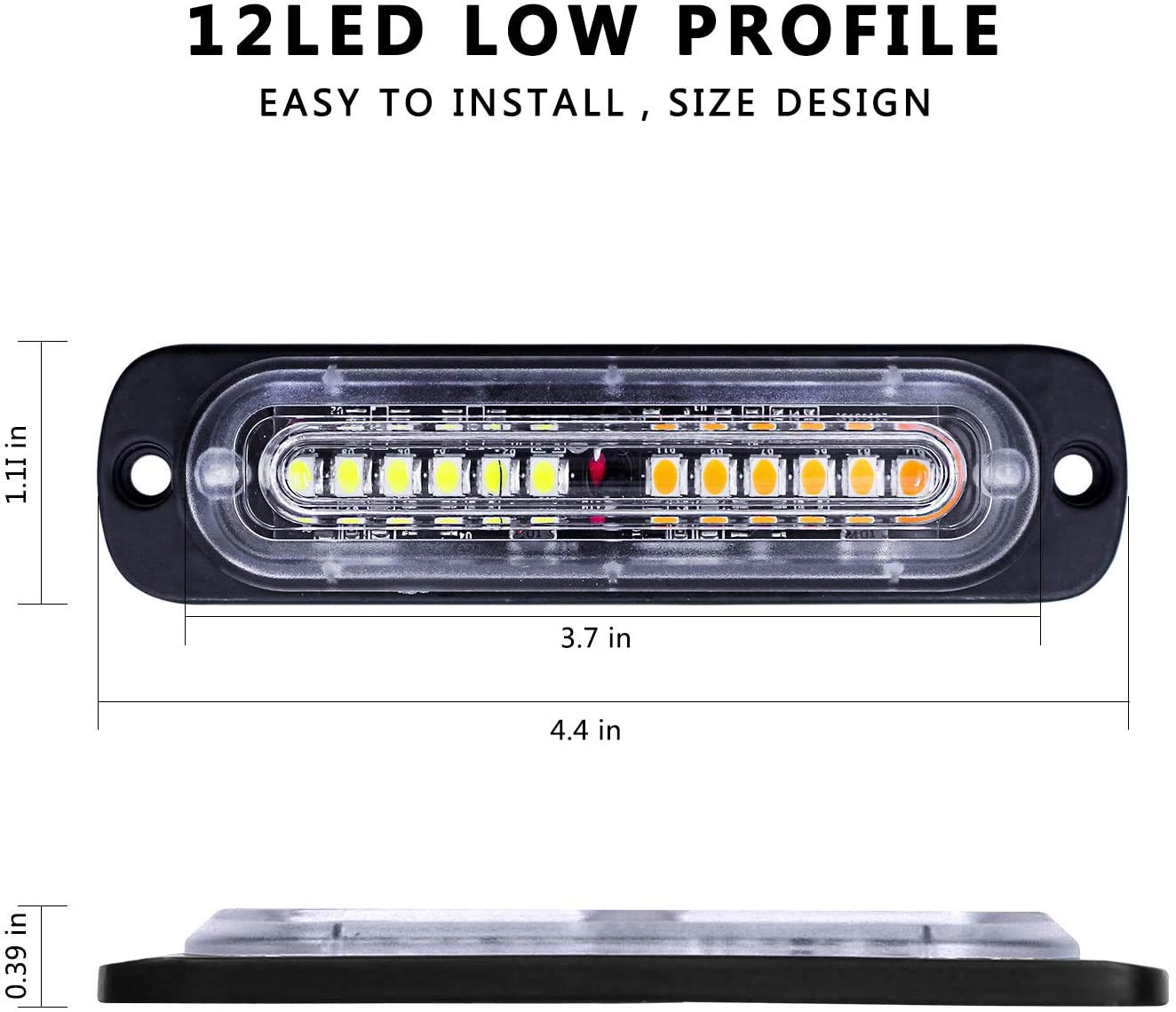 Snapklik.com : EASE2U E Led Warning Lights, 4pcs Emergency Warning ...