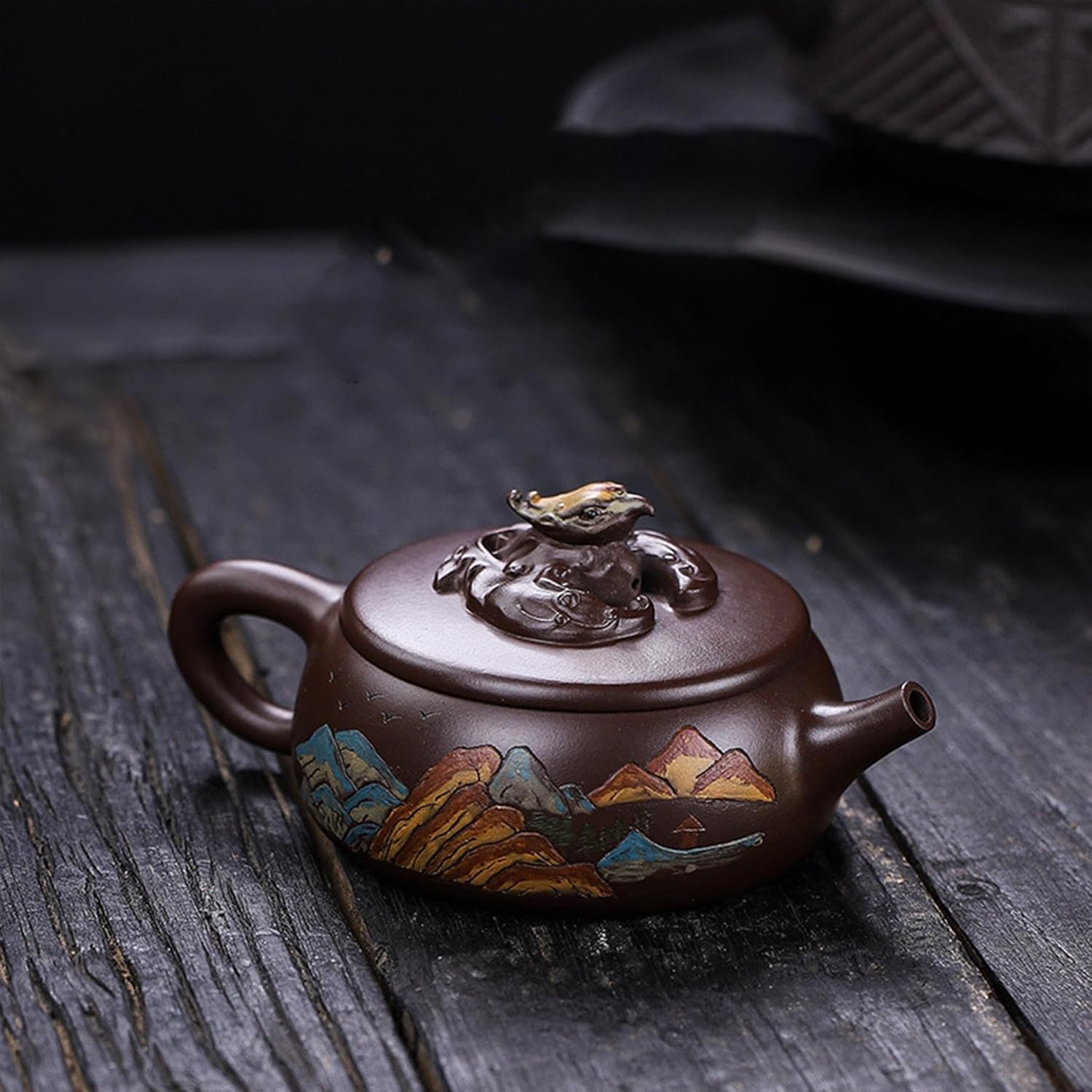 Amazon.com | Handmade Zisha Teapot, Chinese Yixing Purple Copper Clay ...