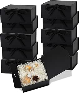 Amazon.com: OEMVALATY 10-Pack Gift Boxes,10x7.3x3.5 Inch Magnetic Gift Boxes with Lids for ...