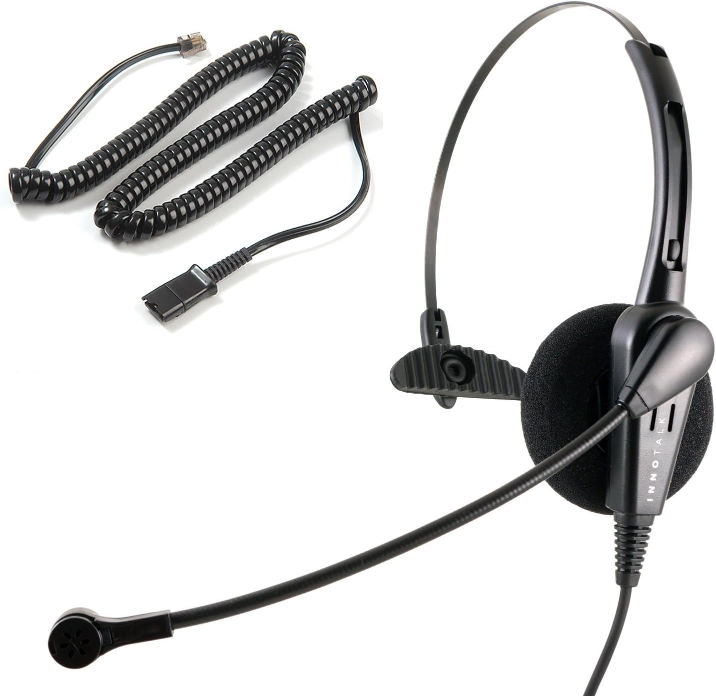 Amazon.com: INNOTALK - Polycom Phone Classic Mono Office Phone Headset ...
