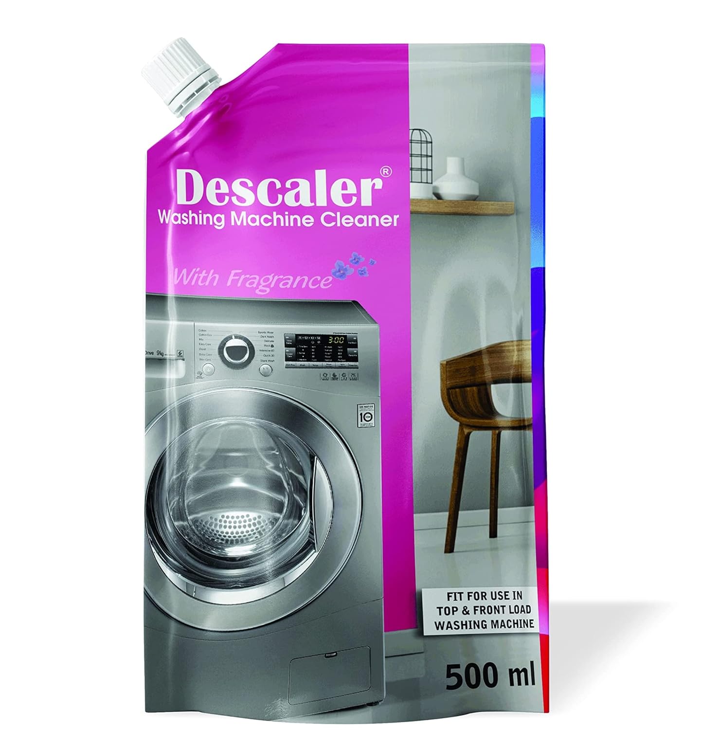 Descaler Washing Machine Cleaner liquid Pink Scale Remover Cleaning of ...