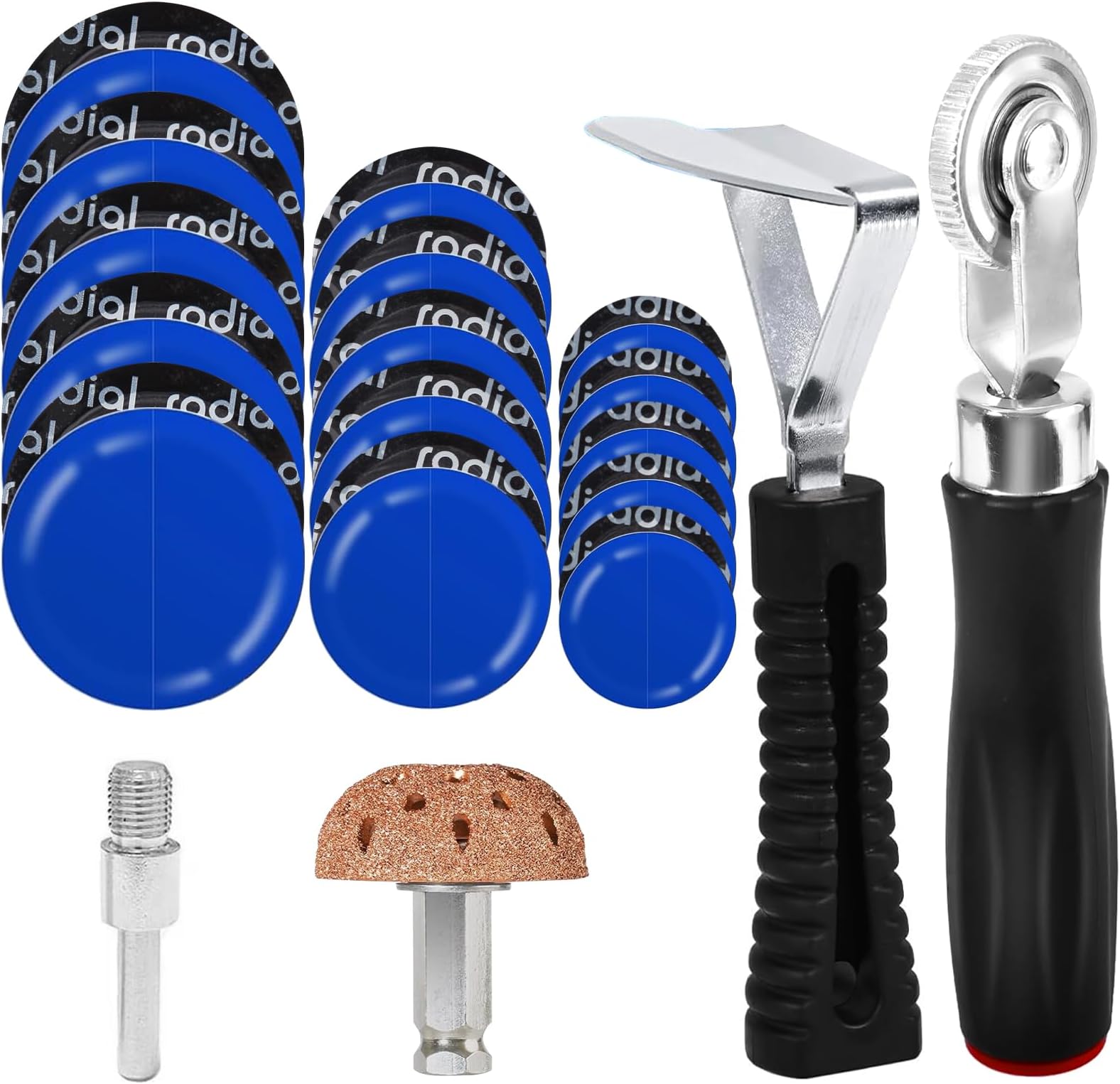 Amazon.com: Wayona 35Pcs Tire Repair Patch Kit Heavy Duty, Tire Patches ...