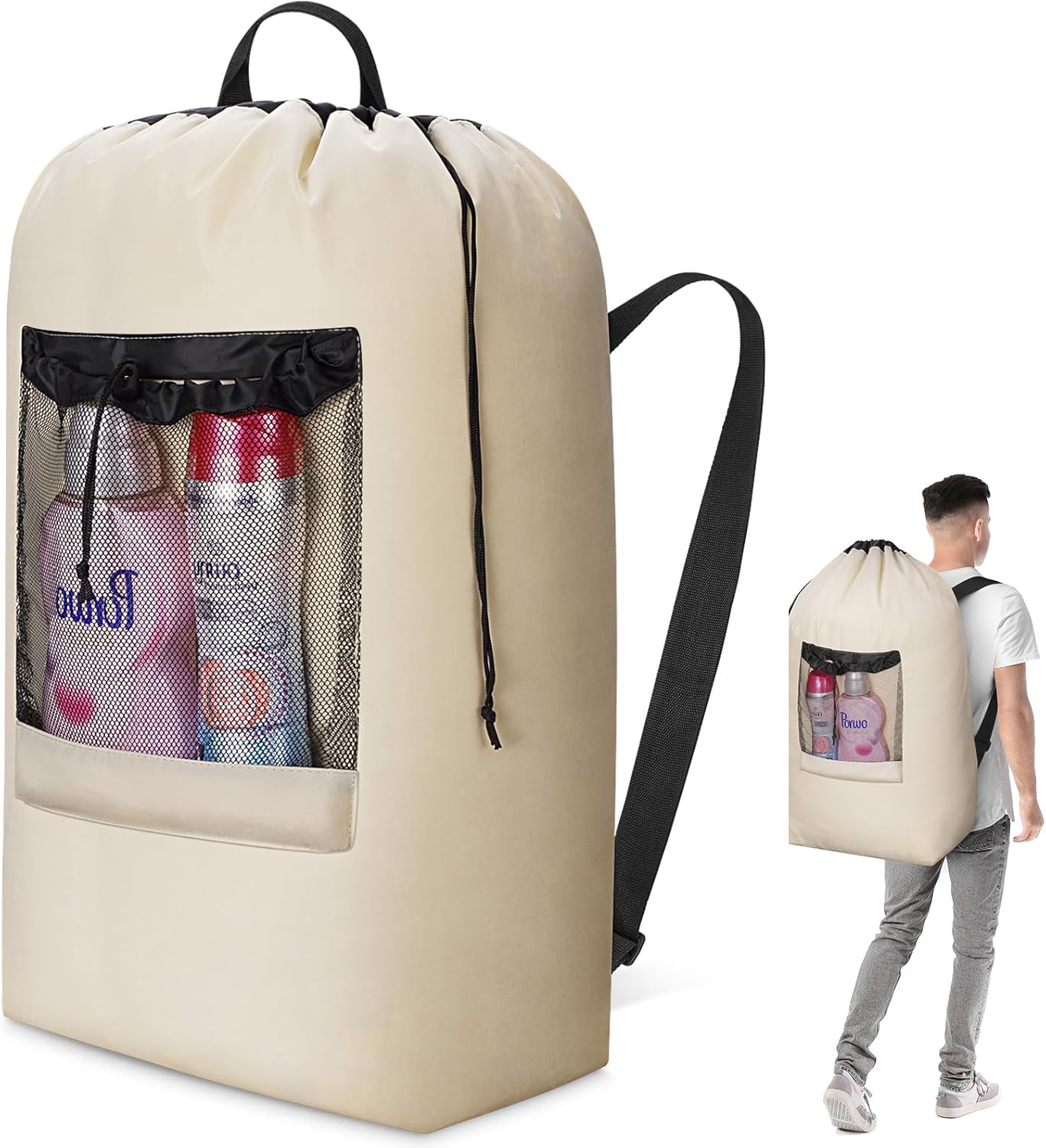 Amazon.com: Lifewit 120L Large Laundry Bag with Shoulder Straps and ...