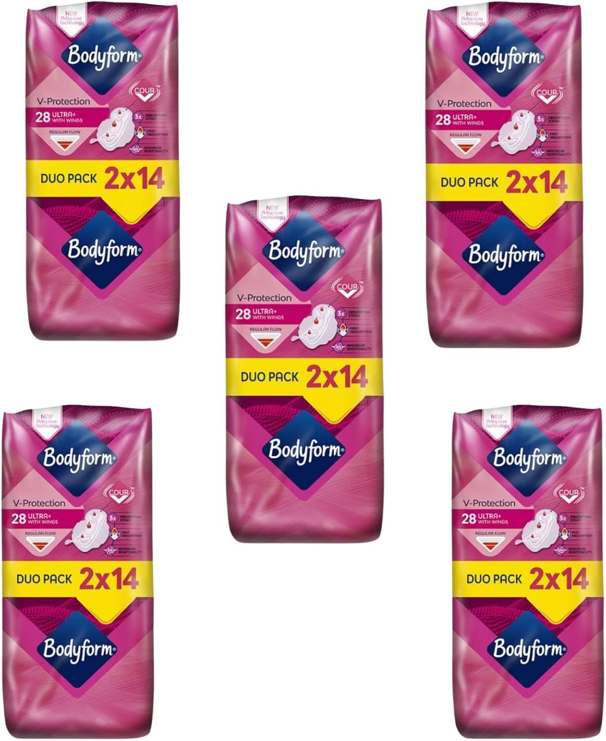 Period Pads Multipack Includes Bodyform Ultra Normal Duo Sanitary ...