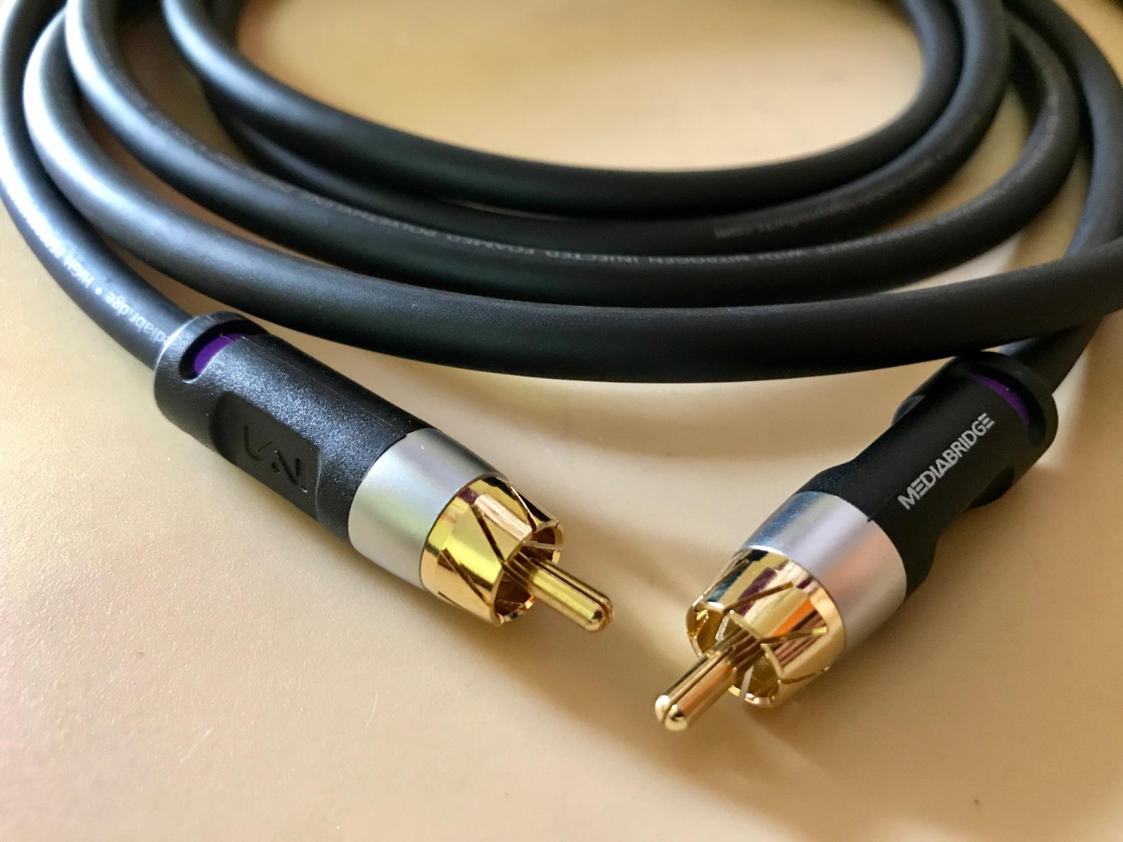 Buy Mediabridge Ultra Series Subwoofer Cable - 8 Feet, Black - Dual ...