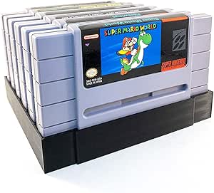 Game Cartridge Holder for SNES - Super Nintendo 6 Game Storage / Tray ...