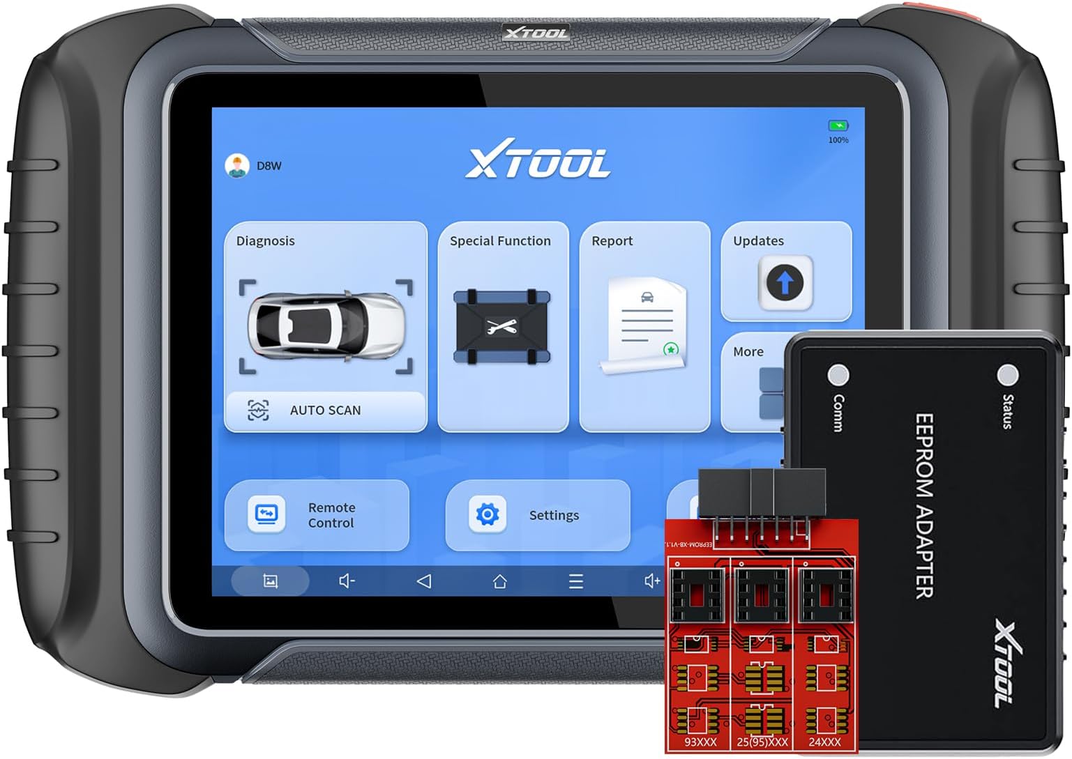Amazon.com: XTOOL D8W Wireless Bidirectional Scan Tool with EEPROM ...
