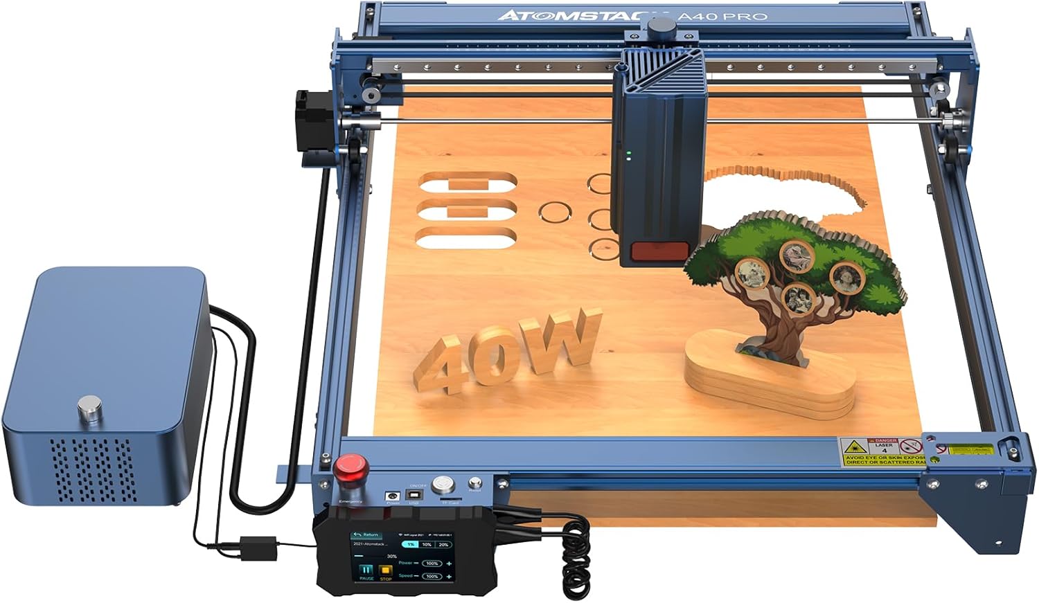 ATOMSTACK A40 Pro Engraver Cutter 48W Engraving Machine One-Touch ...