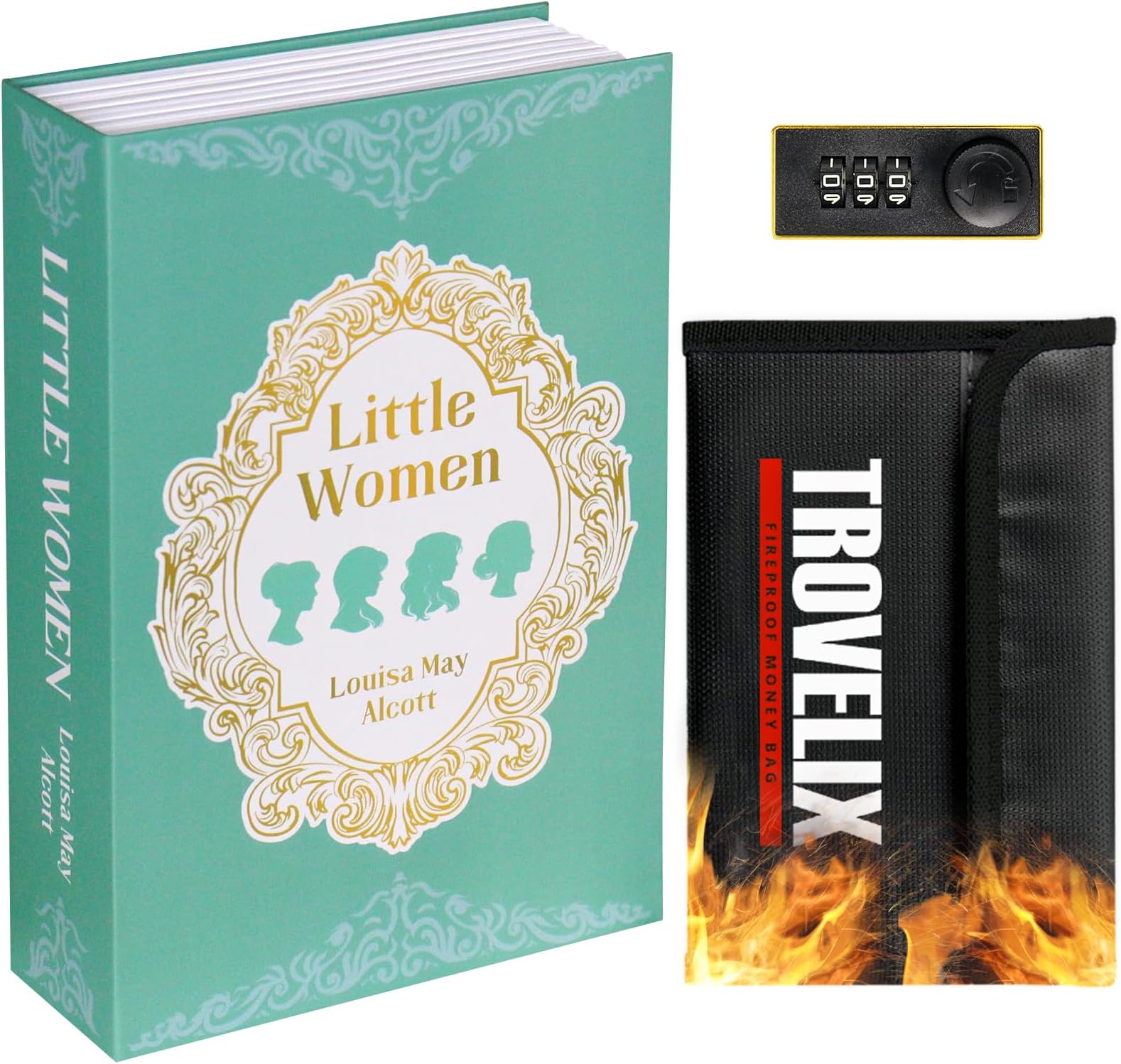 Hidden Safe Book Safe with Key Lock - Diversion Safe, Secret Storage ...