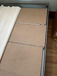 Zinus Solid Wood Bed Support Slats/Fabric-Covered/Bunkie Board, Natural ...