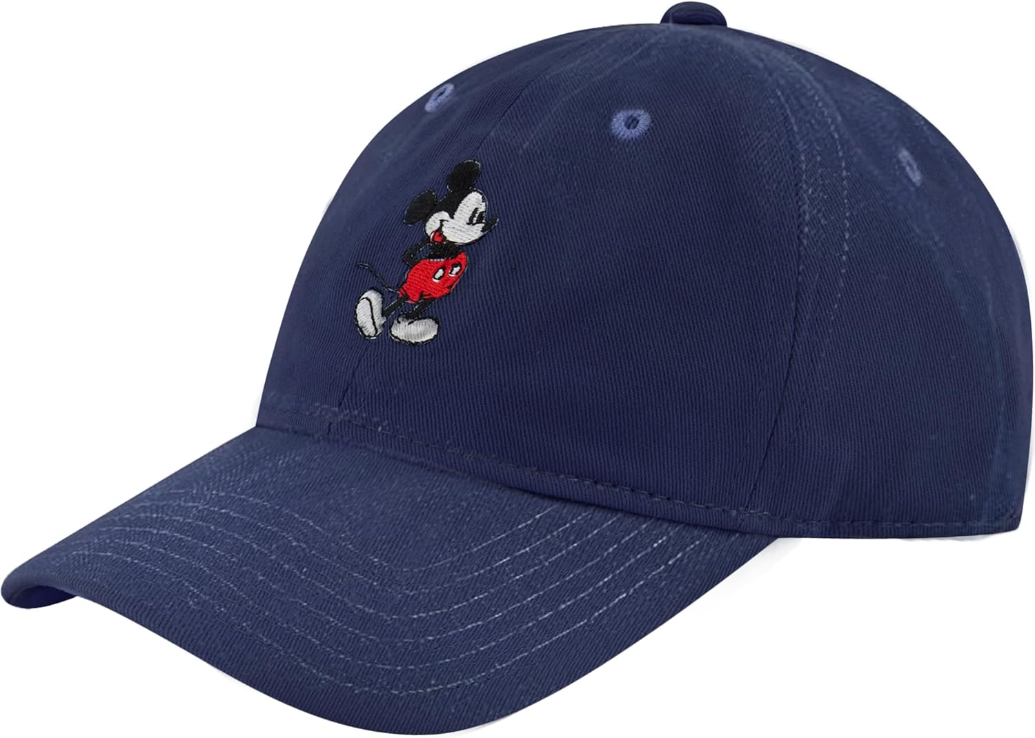 Disney Mickey Mouse Baseball Hat, Washed Twill Cotton Adjustable Cap at ...
