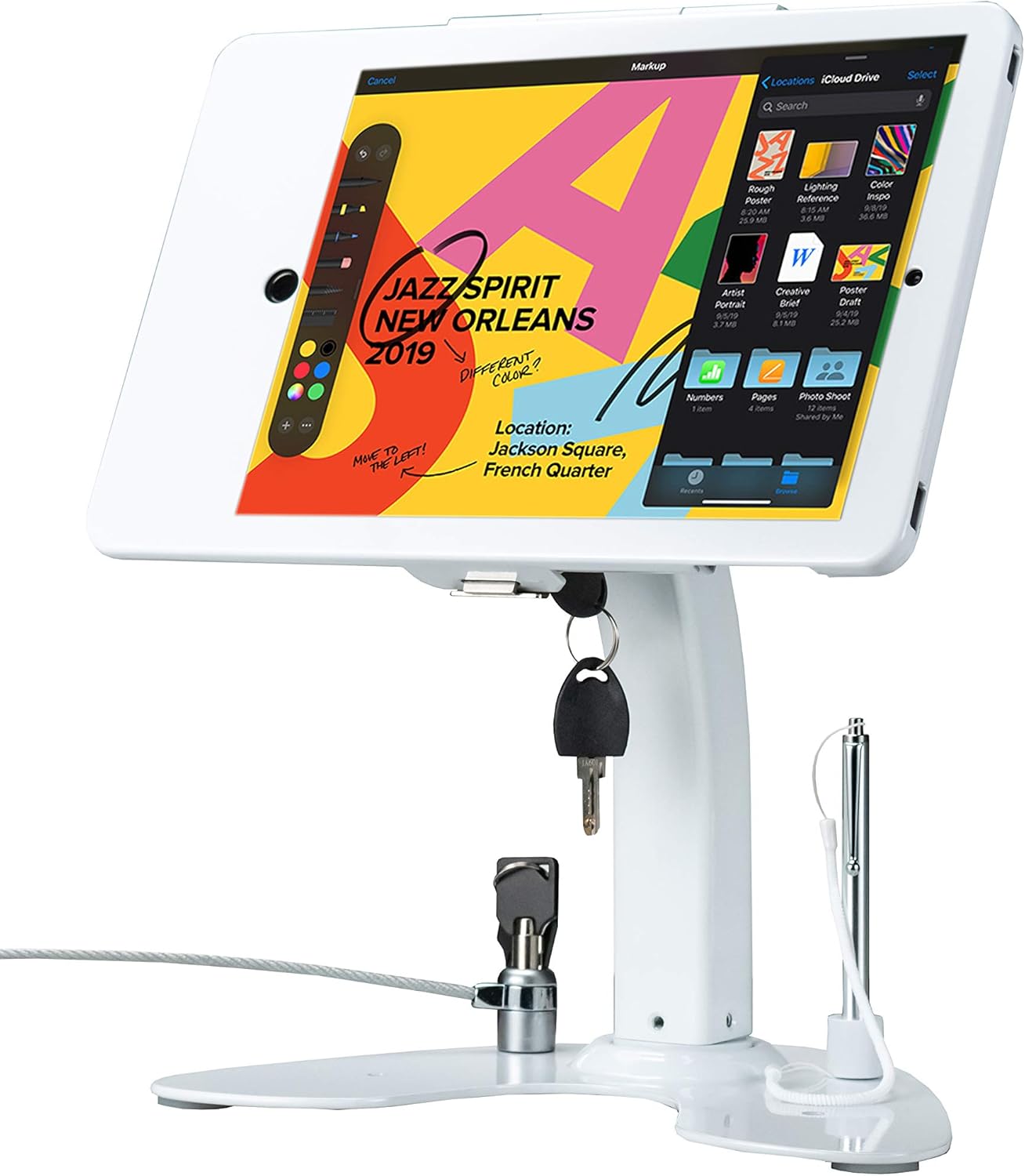 Amazon.com: Dual Kiosk Stand – CTA Security Stand with Locking Case ...