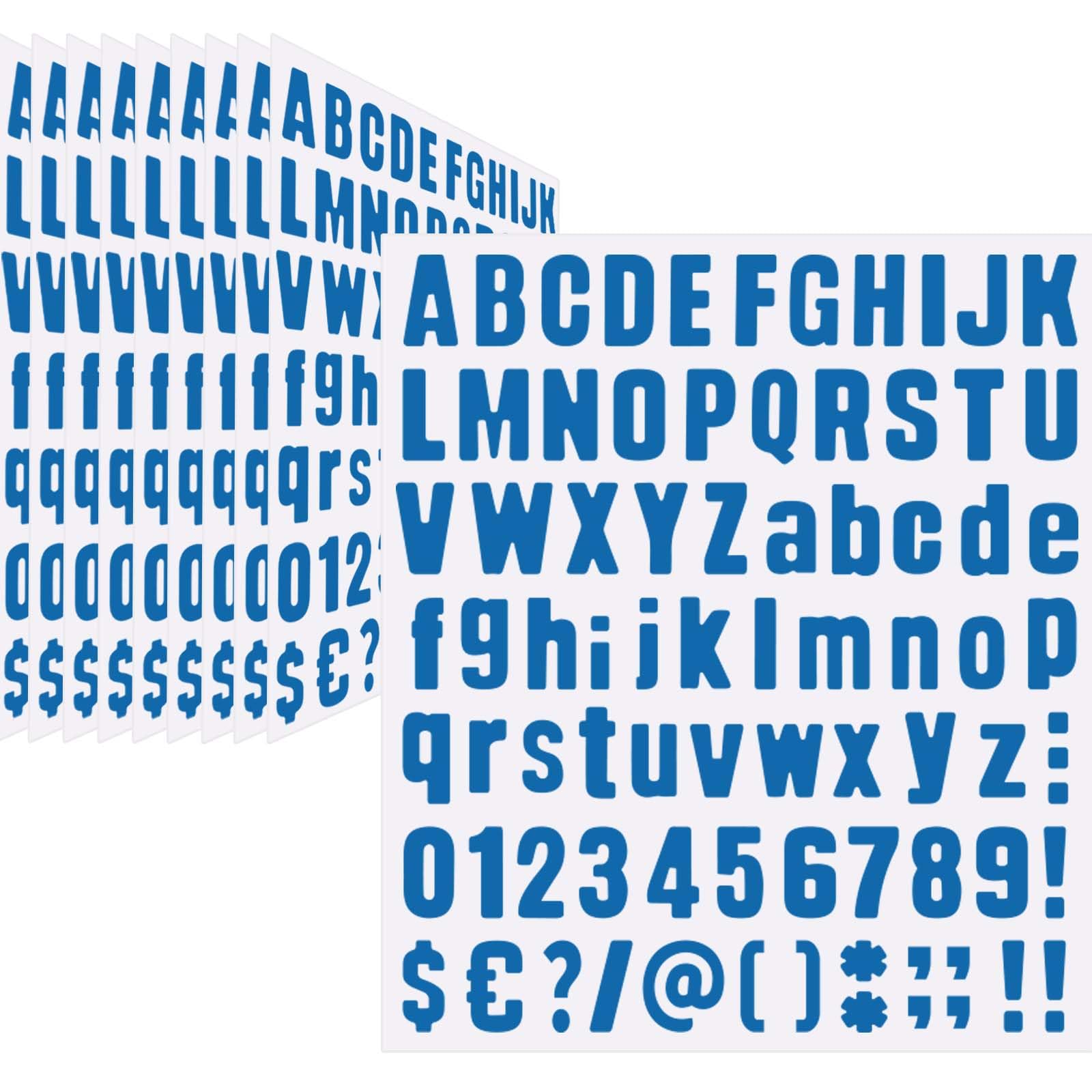 Snapklik.com : 1296 Piece 16 Sheet Letter Sticker,Self Adhesive Vinyl ...