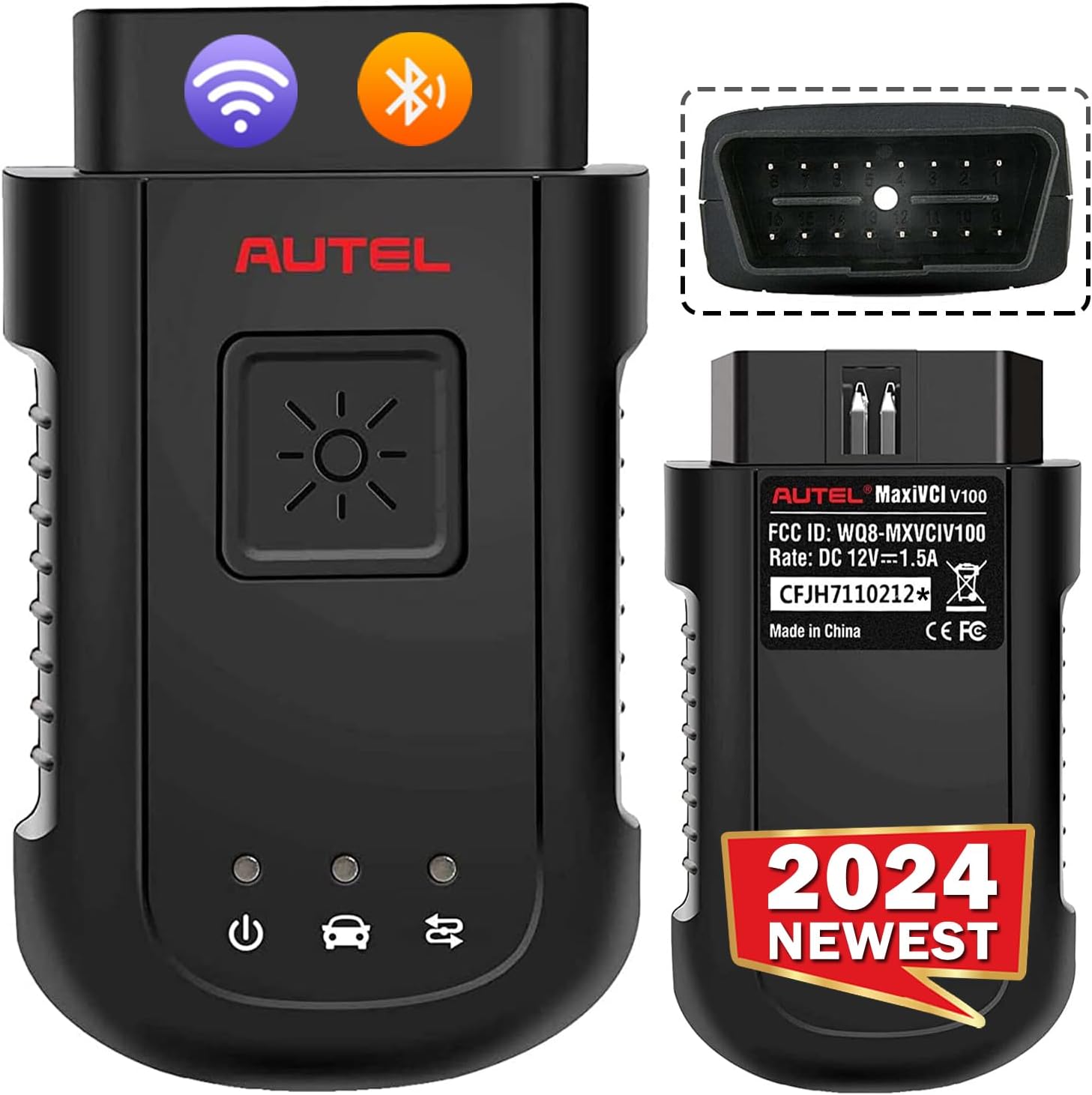 Amazon.com: Autel MaxiSYS VCI100 Wireless Diagnostic Interface, 2024 ...