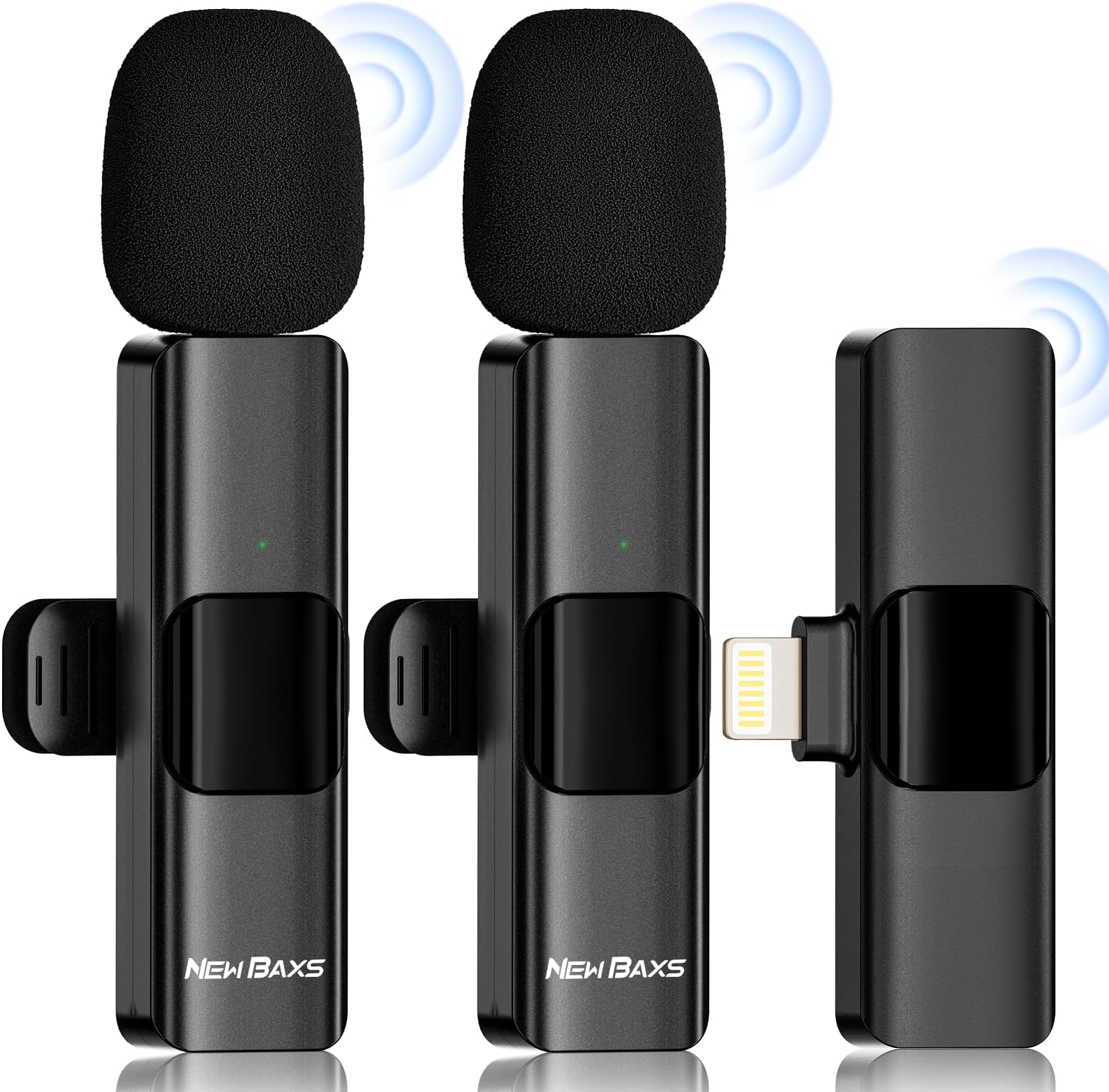 Amazon.com: Mini Lapel Microphones Wireless Lavalier Microphone for ...