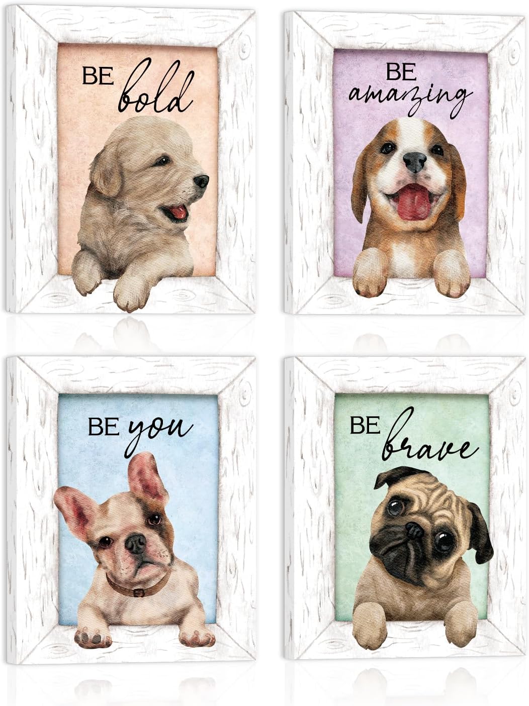 Amazon.com: Dog Wall Posters Nursery Pictures Wall Decor Cute Dogs ...
