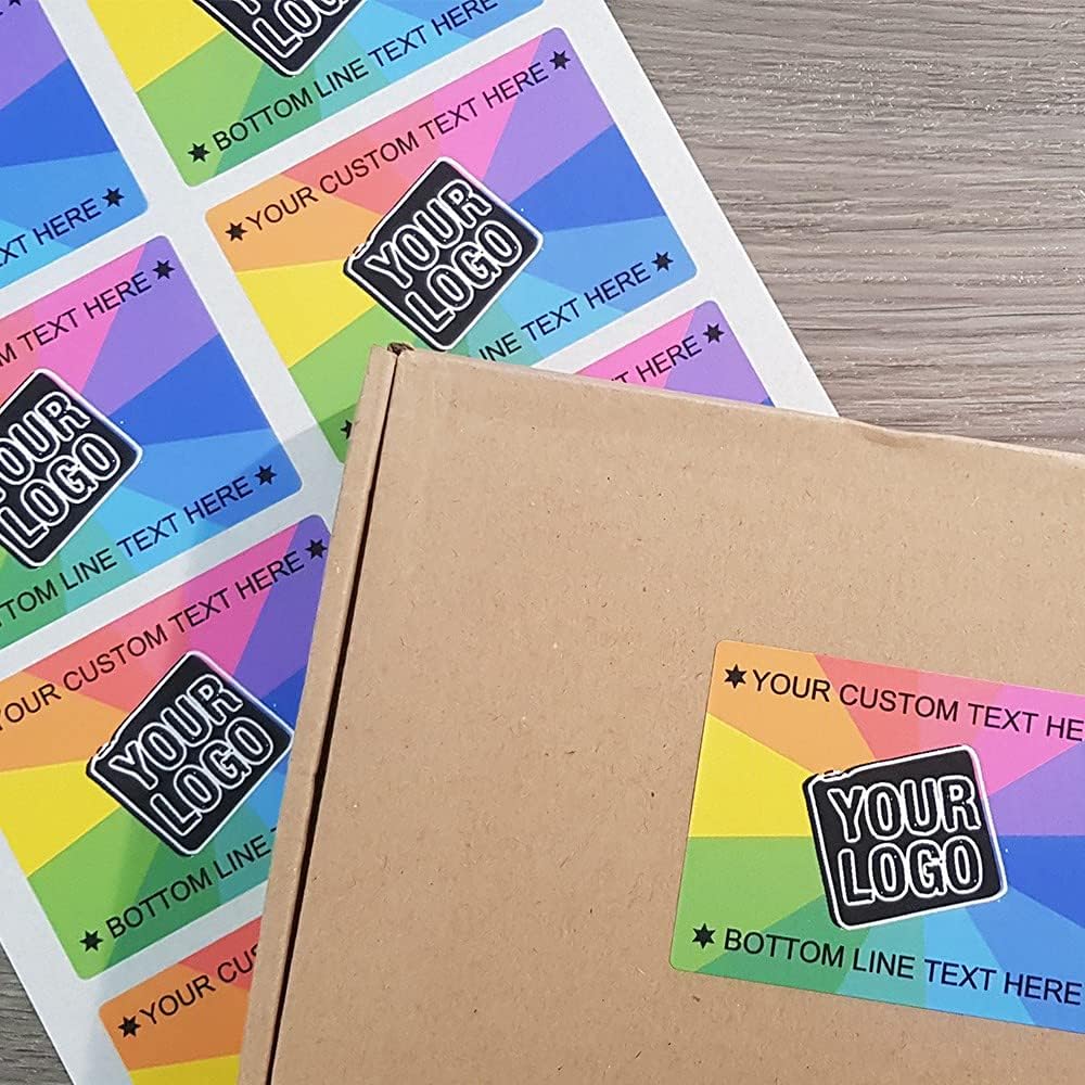 Rectangle Personalised Stickers Labels for Packaging, Bags, Stick Tags ...