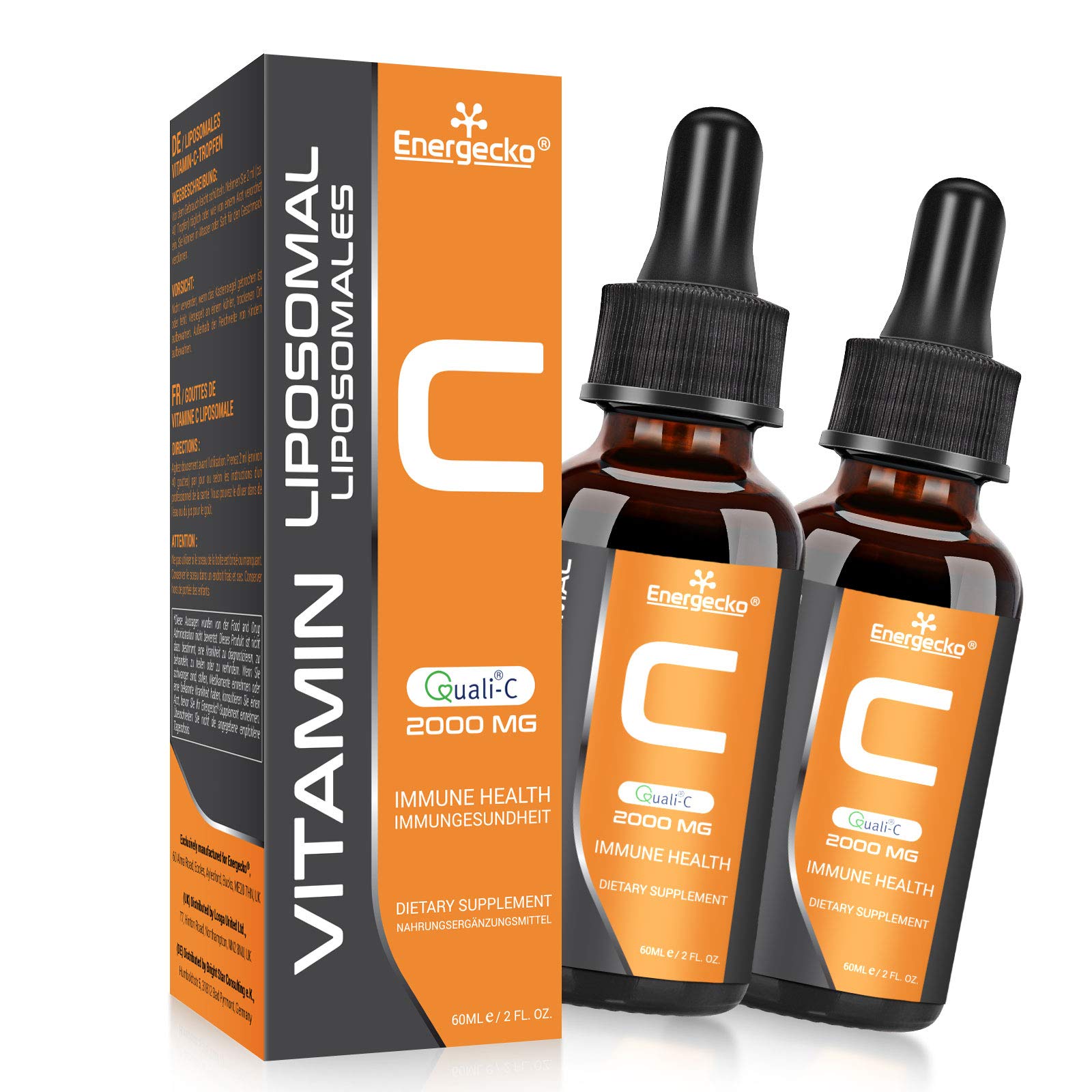 Buy Liposomal C 2000mg x 60ML with Quali®-C C, Highest Bioavailability ...