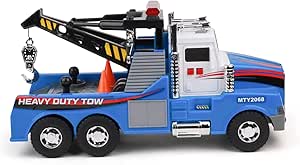 Amazon.com: Mighty Fleet Mighty Motorized Tow Truck Toy – 15" Vehicle ...