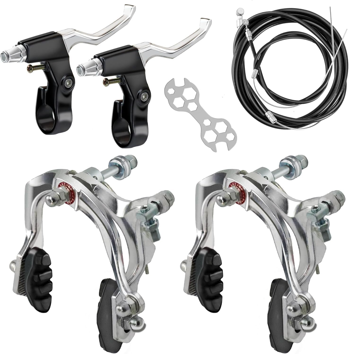 Amazon.com: Hmseng Complete Bike Brakes Set, Front and Rear C-Type ...