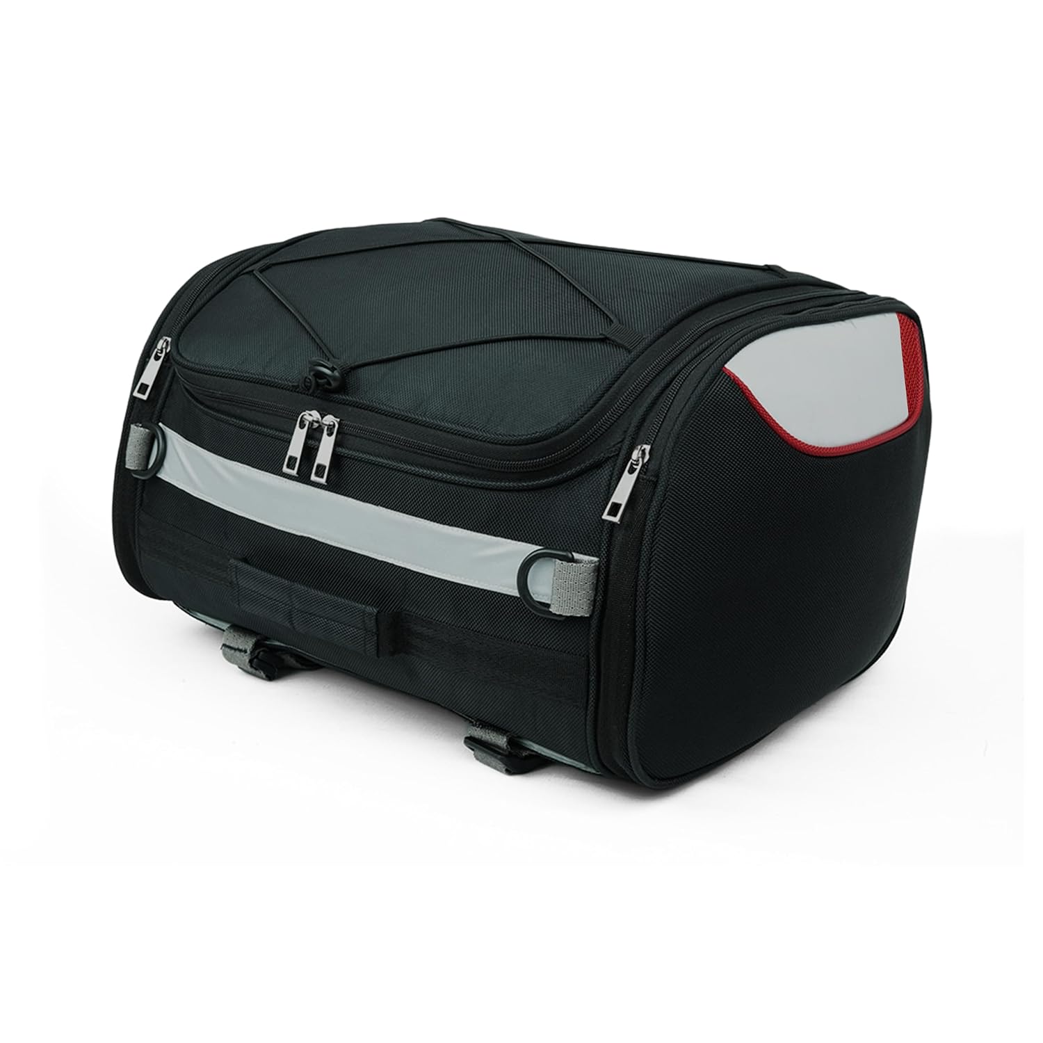 FATMUG Polyester Motorcycle Tail Bag - Bike Seat Luggage Storage Saddle ...