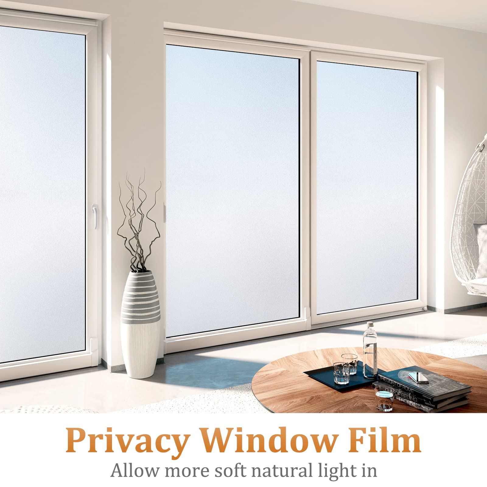 Opaque Glass Film For Windows Stick On Window Covering Films | Privacy