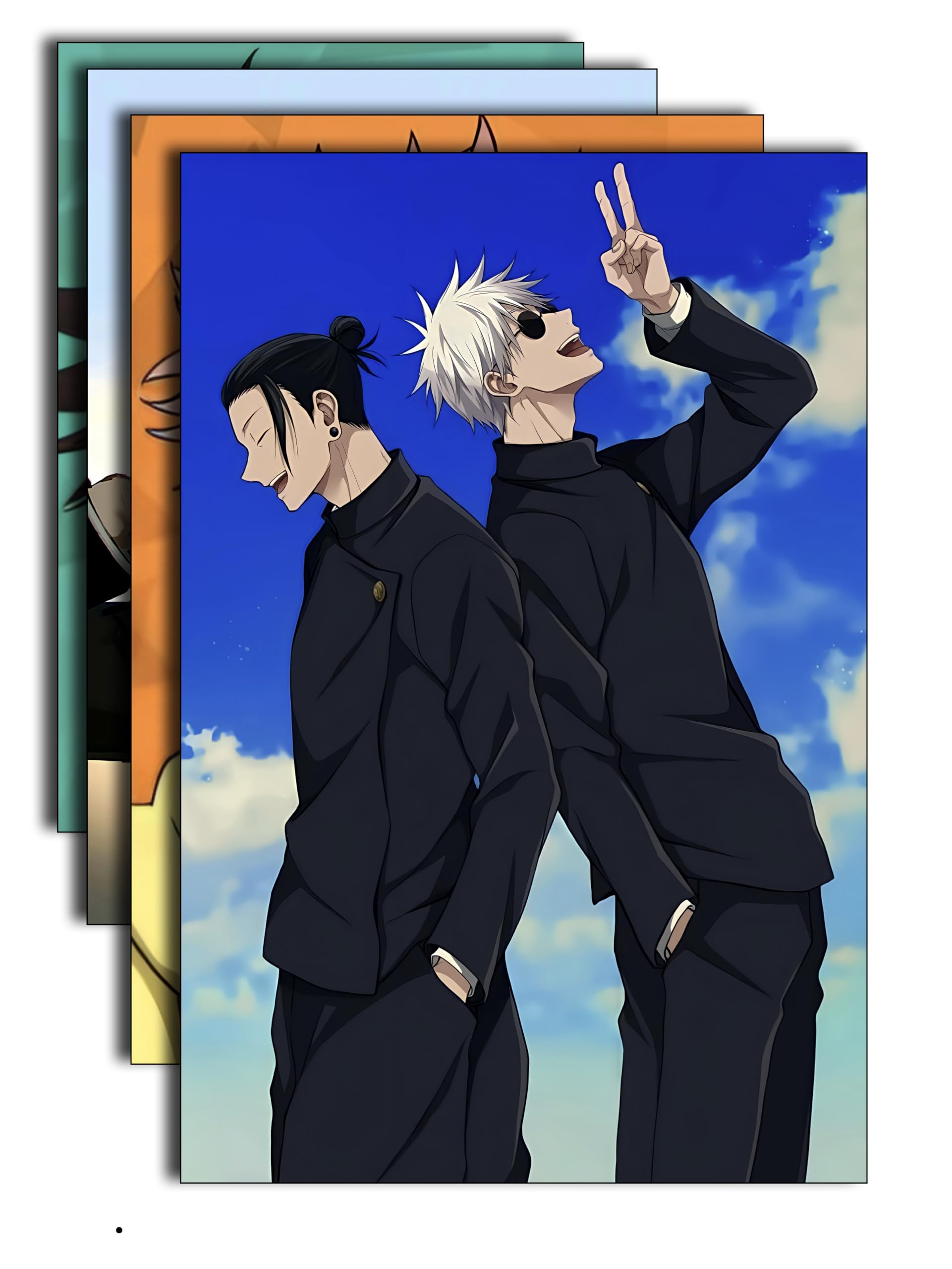 Pack Of 4 Jujutsu Kaisen Poster Photo Set Jjk Anime | Desertcart GB